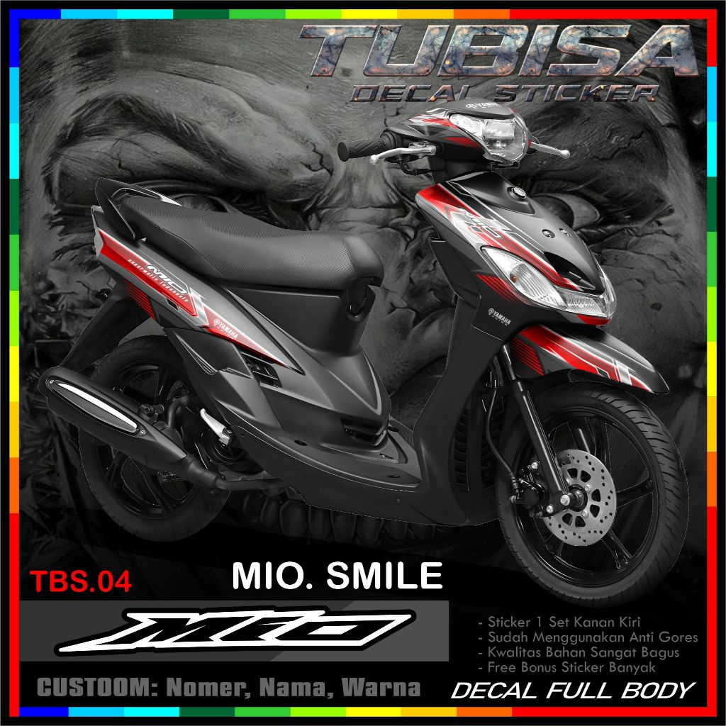 Jual Stiker Full Body Mio Smile / Sporty - Decal Sticker Striping ...