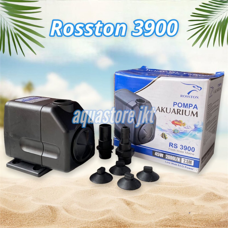 Jual ROSSTON 3900 MESIN POMPA AQUARIUM CELUP RS 3900 MESIN POMPA KOLAM ...