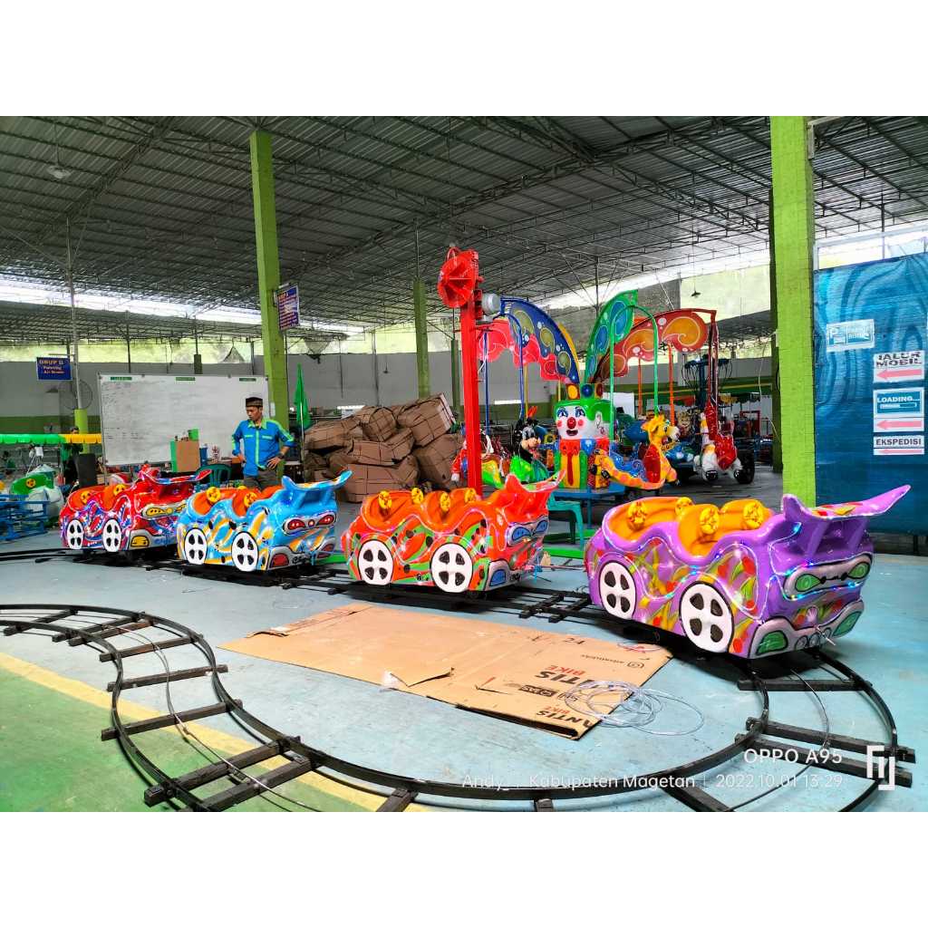 Jual odong odong kereta mini coaster rel datar | Shopee Indonesia