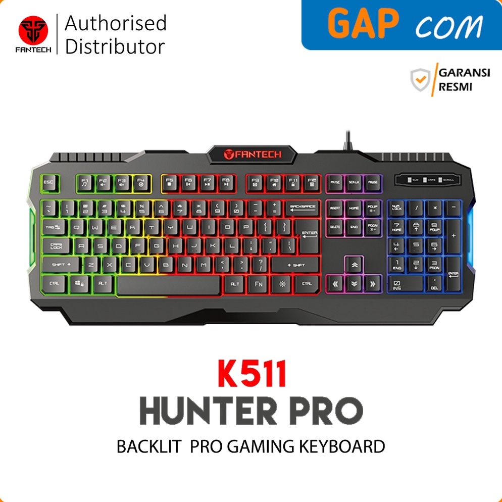 Jual Bagus Dipakai Keyboard Gaming Fantech K511 Hunter Pro 3 Color ...