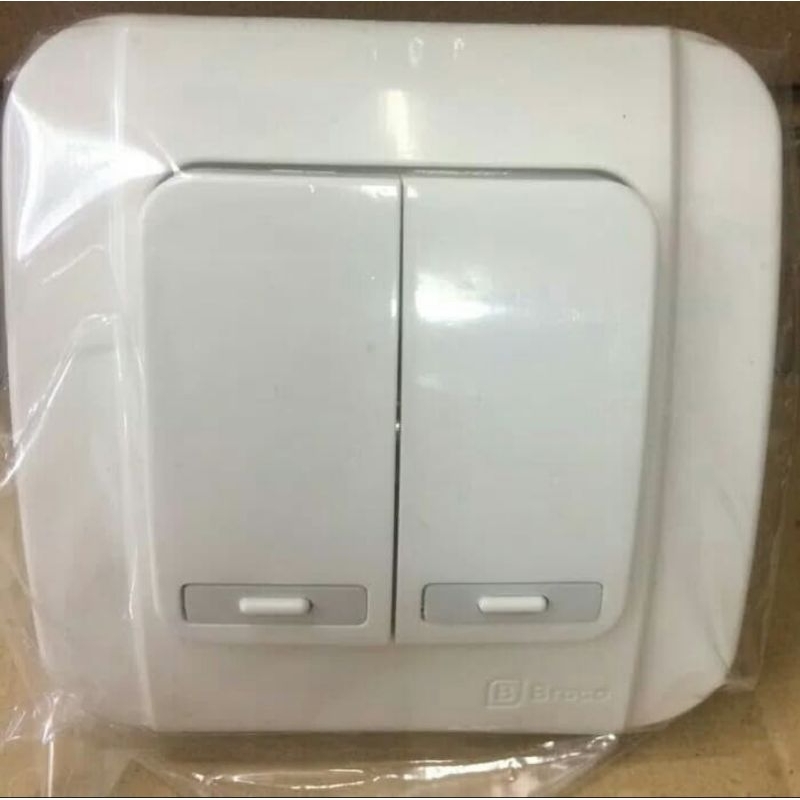 Jual BROCO GALLEO SAKLAR DOUBLE SERI IB INBOW 2 WAY 2 GANG G162 ...