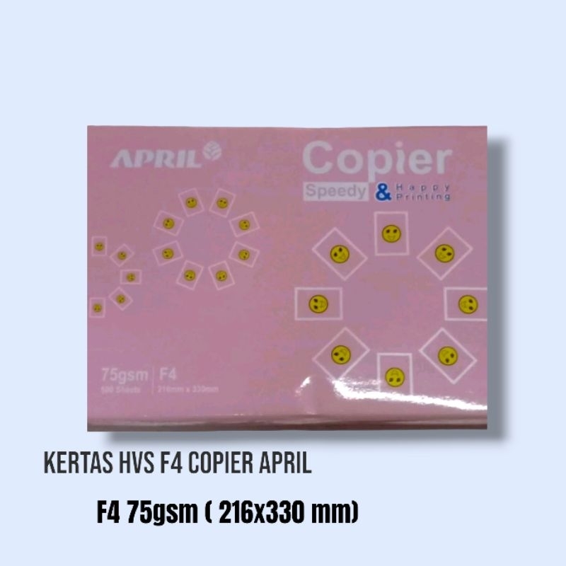 Jual Kertas Hvs putih happy april F4 75gr ( 1 rim) | Shopee Indonesia