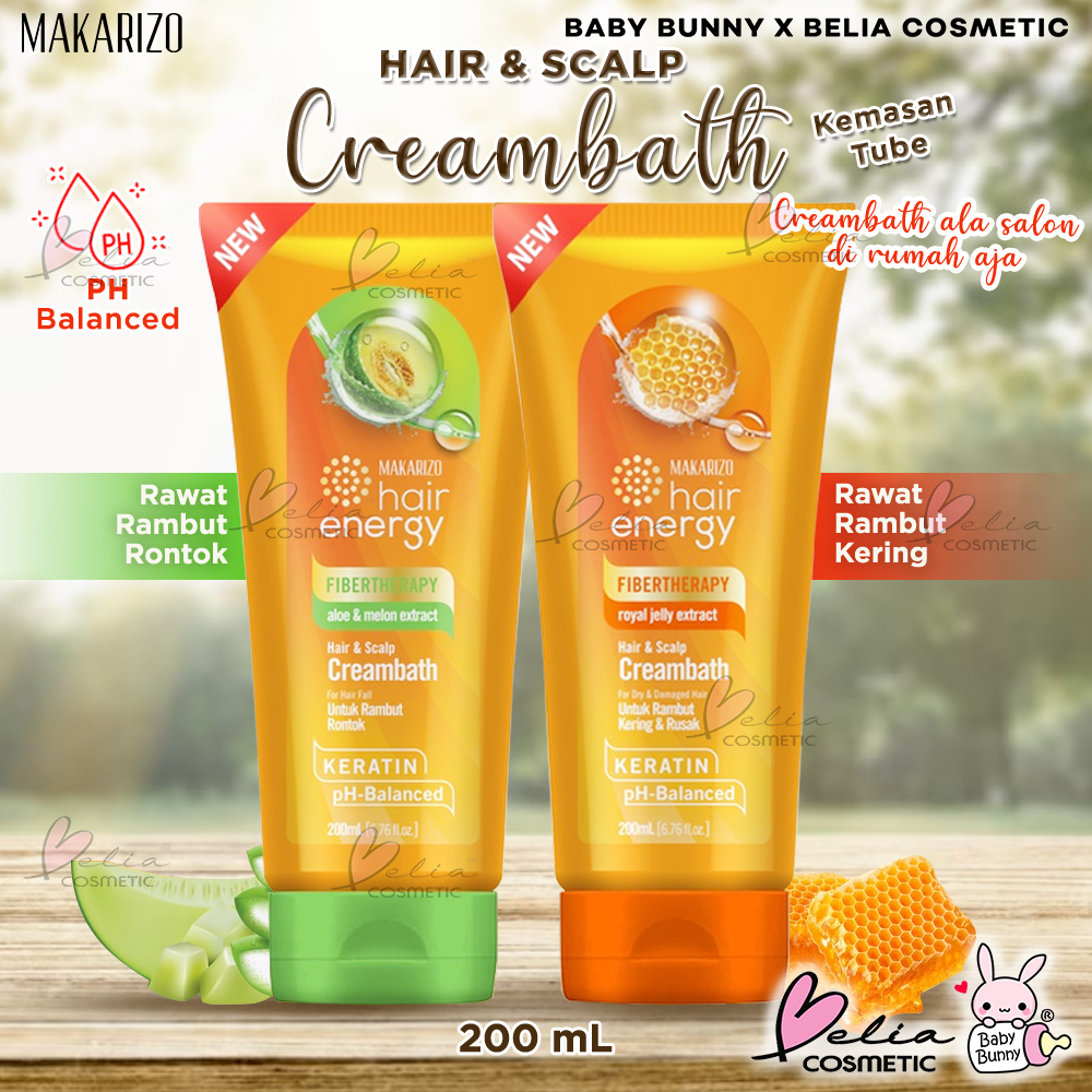 Jual BELIA MAKARIZO Hair Energy Creambath TUBE 200ml | Hair & Scalp ...