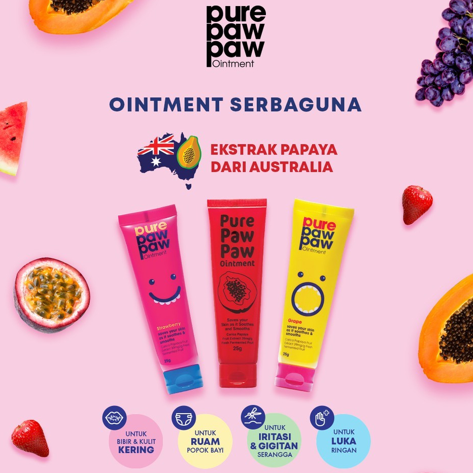 Jual Pure Paw Paw Ointment | Pelembab bibir ampuh atasi bibir kering ...