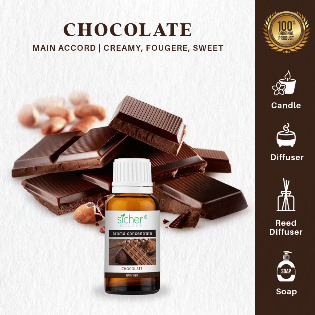 Jual Sicher Fragrance Oil Chocolate 10ml | Shopee Indonesia