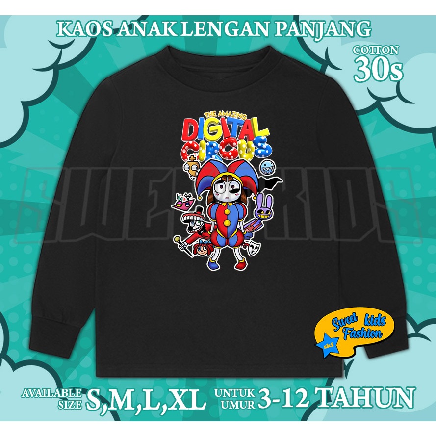 Jual Kaos Anak Pomni Amazing Digital Circus / Baju Anak Lengan Panjang ...