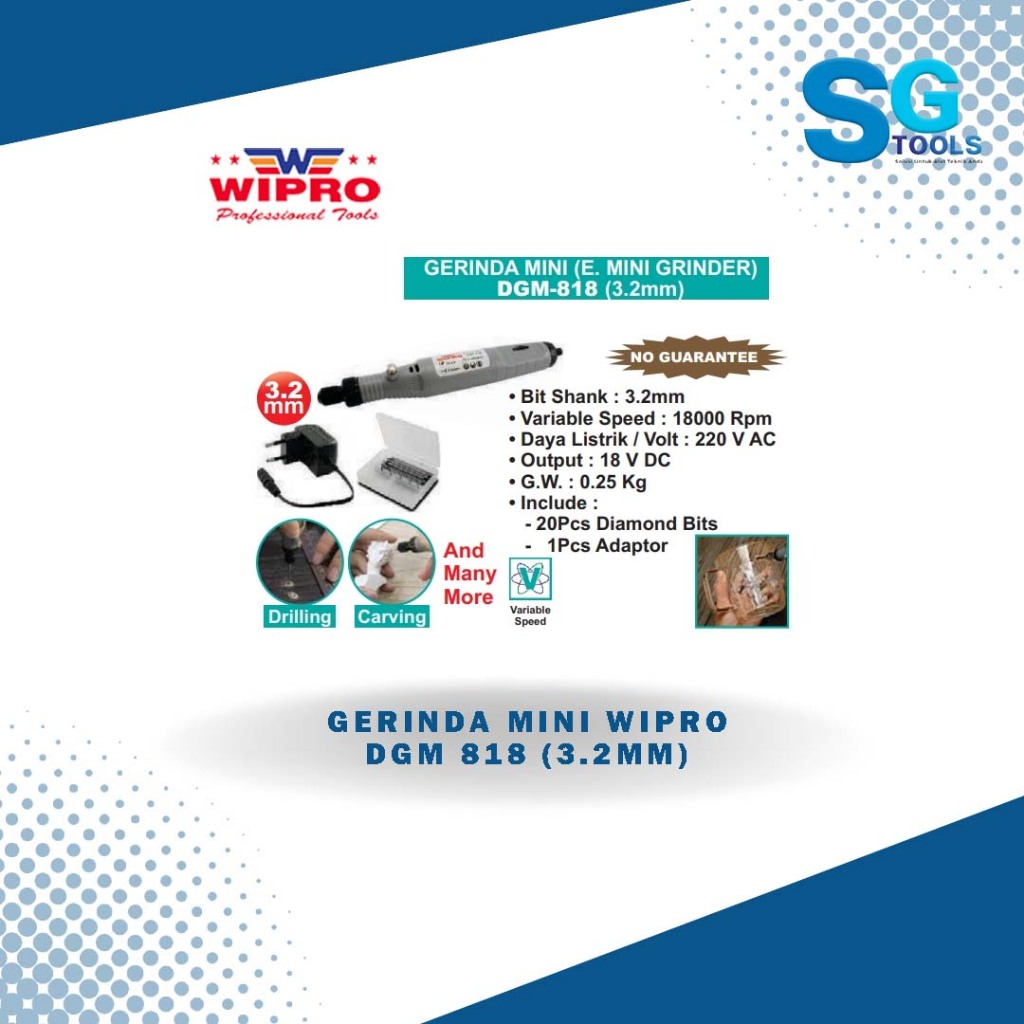 Jual Gerinda mini wipro DGM 818 (3,2mm) | Shopee Indonesia