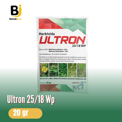 Jual Herbisida Ultron 20/18 WP 20 gram Pembasmi Gulma Obat Rumput Padi ...