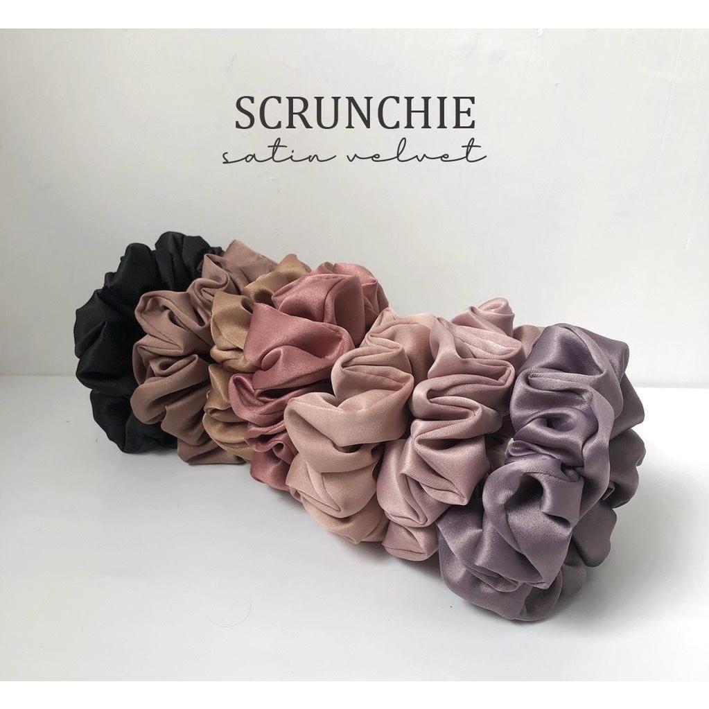 Jual Scrunchie Satin / Scrunchie Premium Bahan Velvet Cepol Hijab Kekinian Murah | Shopee Indonesia