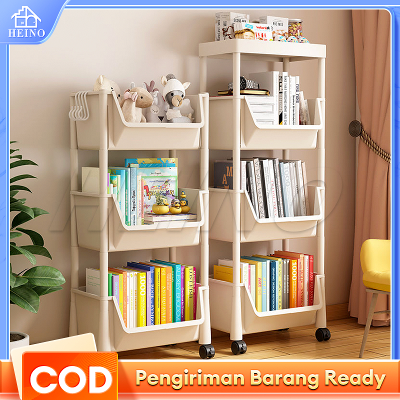 Jual HEINO Rak Buku Susun Serbaguna Tempat Rak Buku Anak Lemari Buku ...