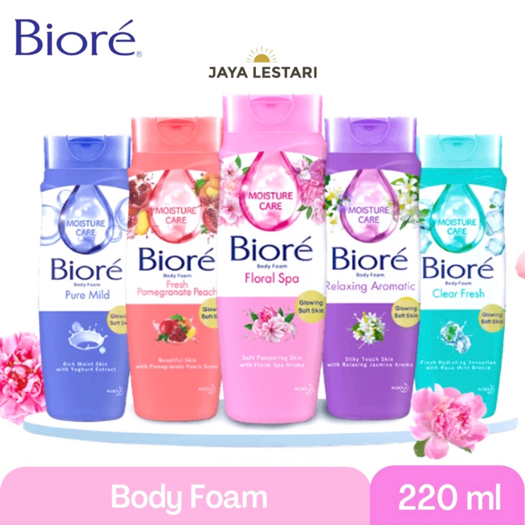 Jual Biore Moisture Care Body Foam Botol (250ml) (4 Varian) | Shopee ...
