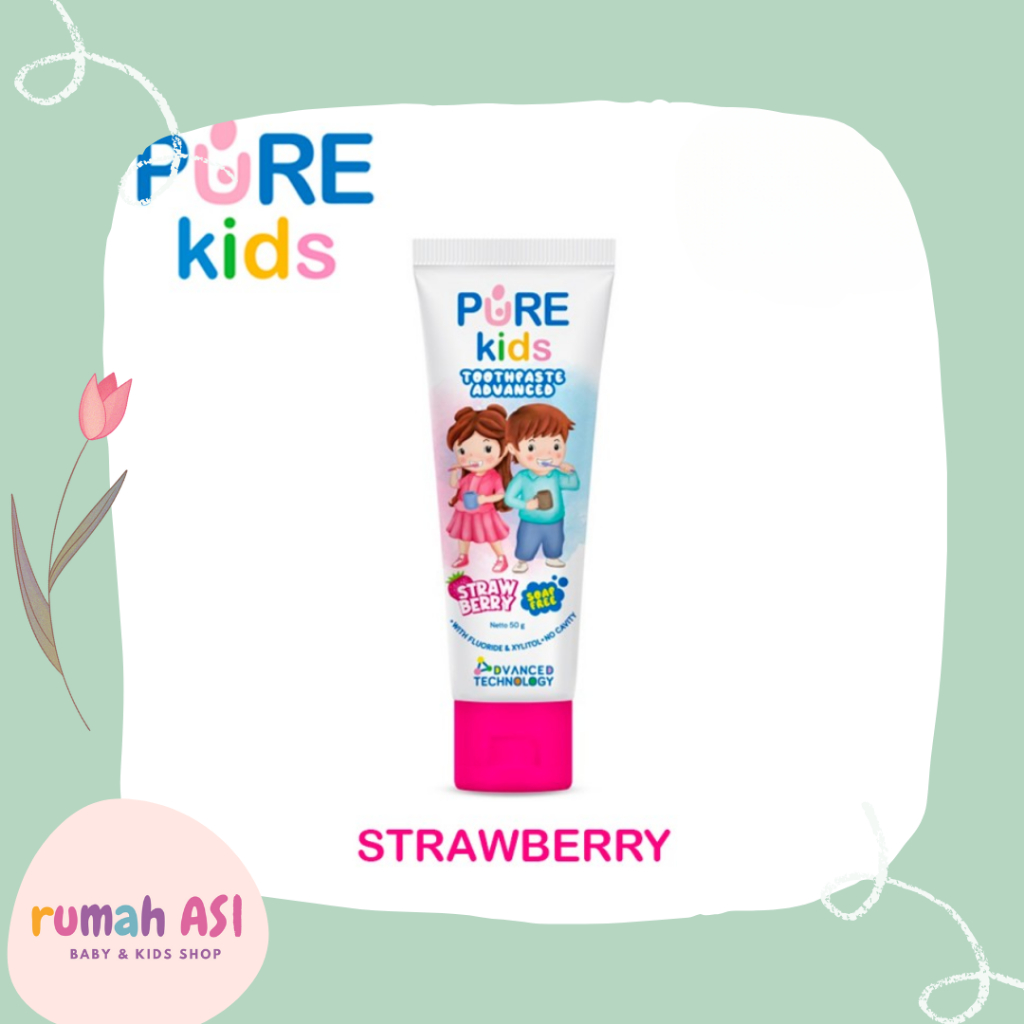 Jual PURE KIDS TOOTHPASTE ADVANCED STRAWBERRY | Shopee Indonesia