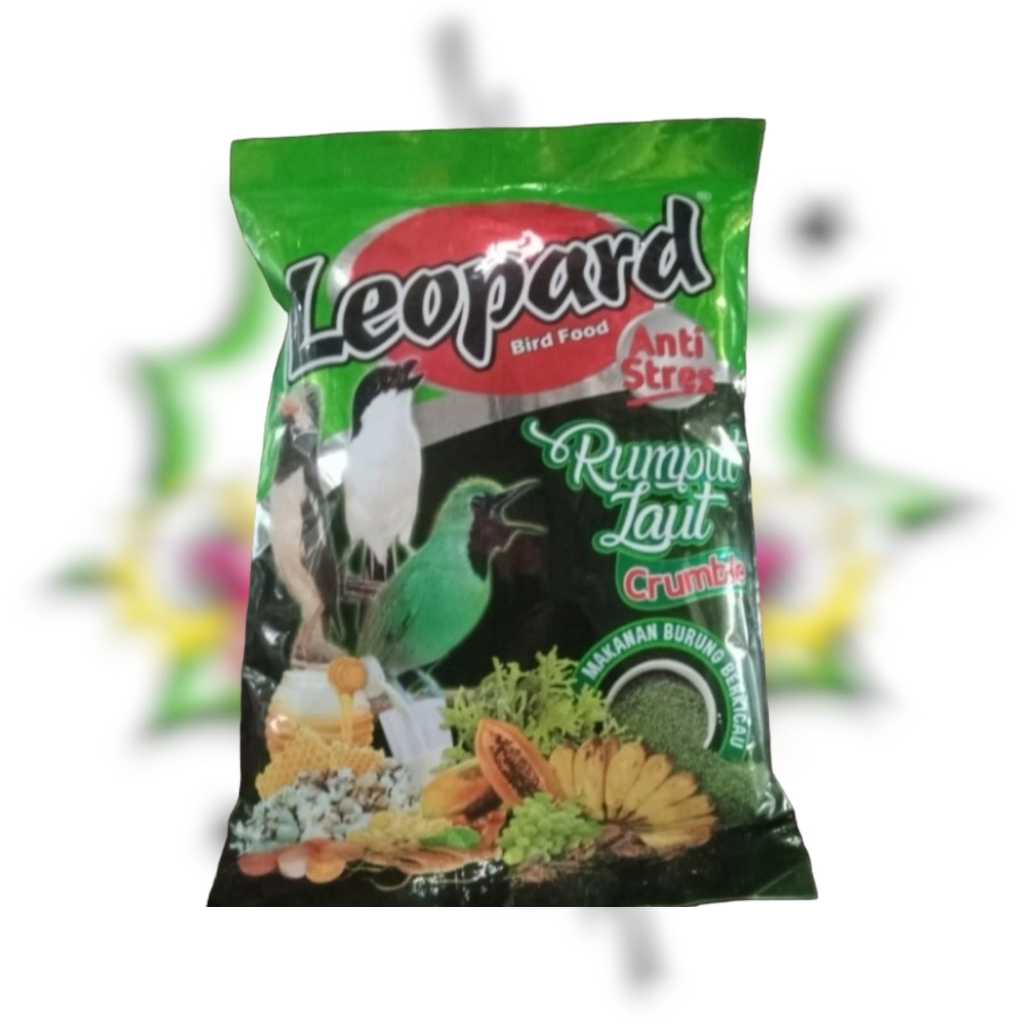 Jual Voer Burung Leopard Rumput Laut Crumble 190 Gram | Shopee Indonesia