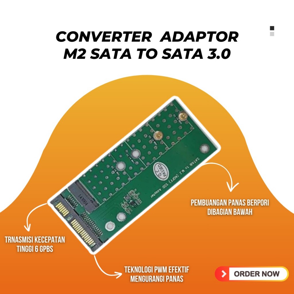 Jual Adapter Card M2 / M.2 Sata NGFF to Sata Konverter / Converter SSD ...