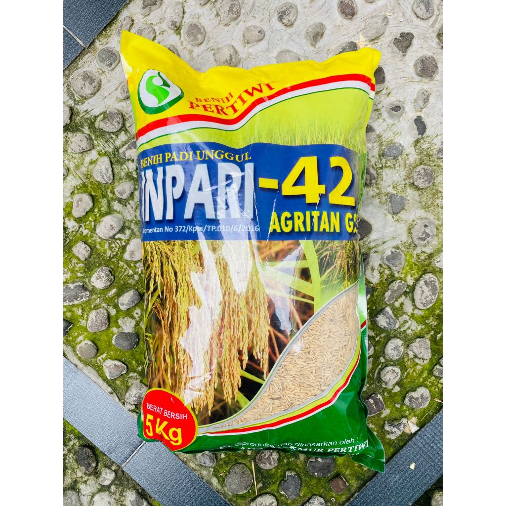 Jual Benih padi unggul INPARI 42 AGRITAN GSR isi 5 kg dari benih ...