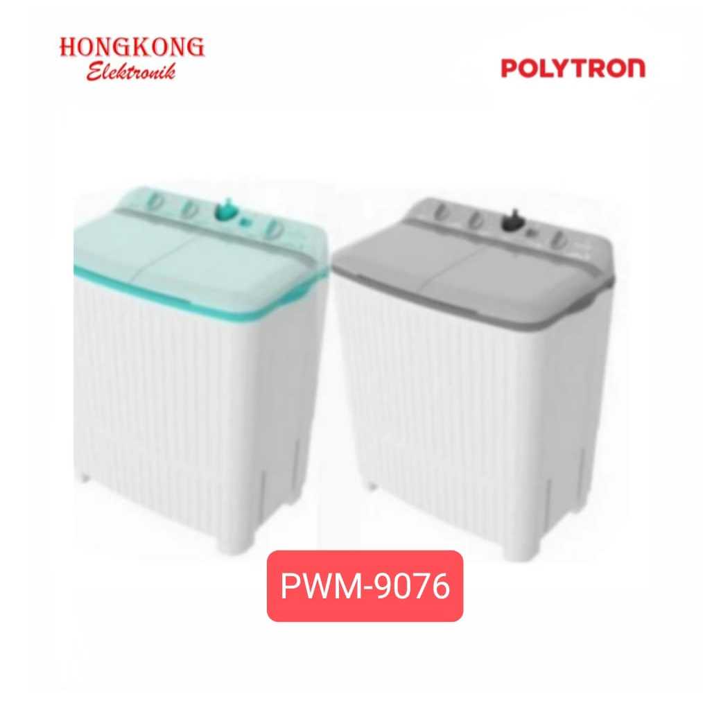 Jual MESIN CUCI POLYTRON 2 TABUNG 9 KG TWIN TUB PWM 9076 / PWM-9076 ...