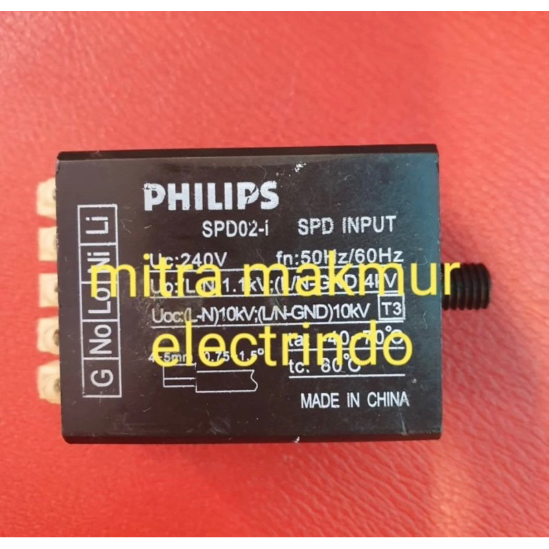 Jual komponen pju led philips surge protection device philips brp371 ...
