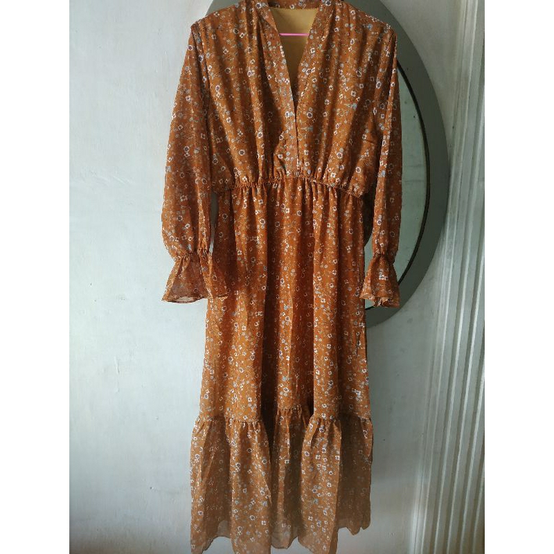 Jual kimono dres motif bunga2 | Shopee Indonesia