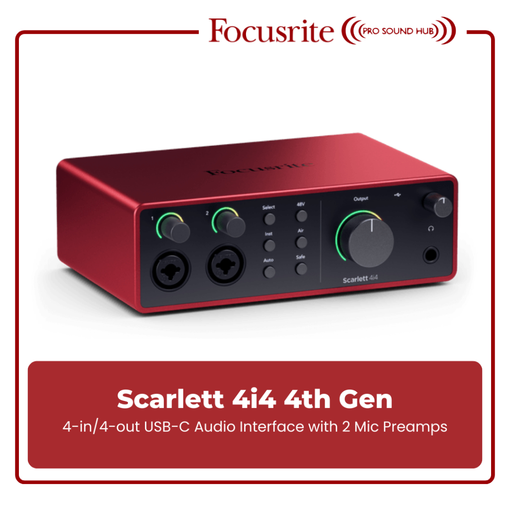 Jual Focusrite Scarlett 4i4 4th Gen 4 Soundcard USB Audio Interface USB ...