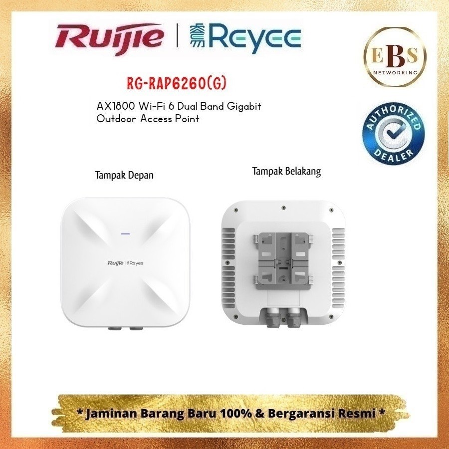 Jual Ruijie RG-RAP6260(G) RAP6260 AX1800 Wi-Fi 6 Gigabit Access Point ...