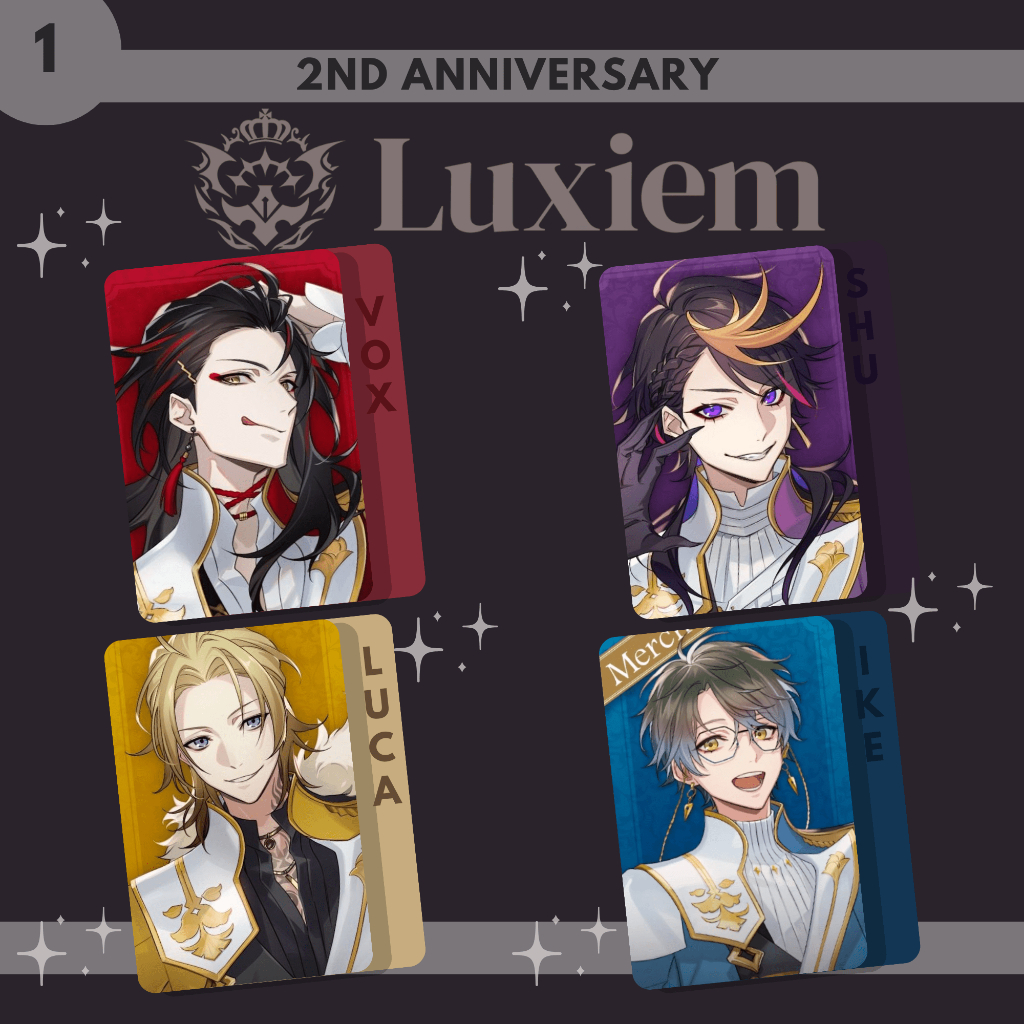 Jual PHOTOCARD ANIME VTUBER NIJISANJI | VER. LUXIEM GROUP ANNIVERSARIES ...