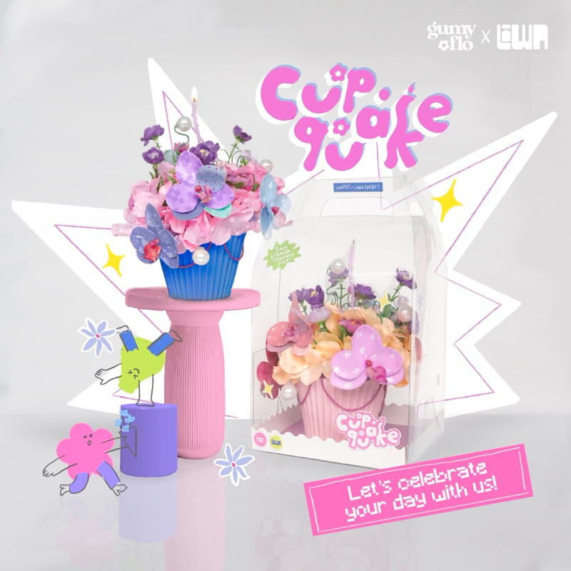 Jual CUPQUAKE by gumyflo x liwa project // birthday cake artificial ...