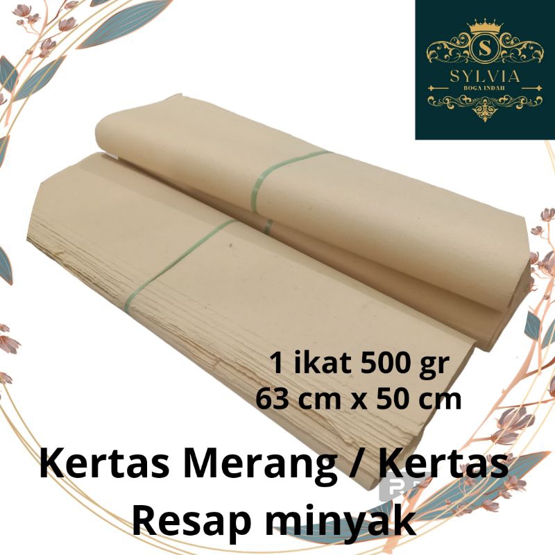 Jual Kertas Merang / Kertas Serap Minyak 63 cm x 50 cm 500 gr | Shopee ...