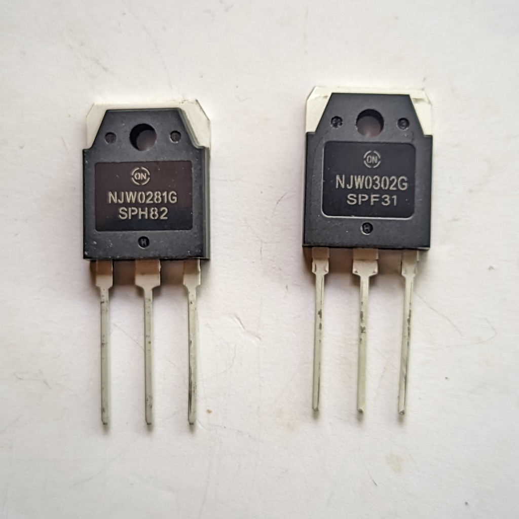 Jual TRANSISTOR NJW0281 NJW0302 ASLI ORIGINAL (1SET) NJW0281G - NJW0302G | Shopee Indonesia
