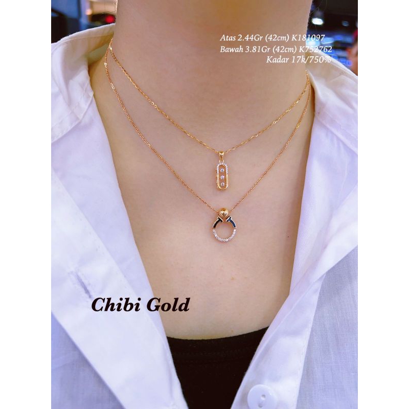 Jual Kalung emas 750 kadar 17k Chibi gold | Shopee Indonesia