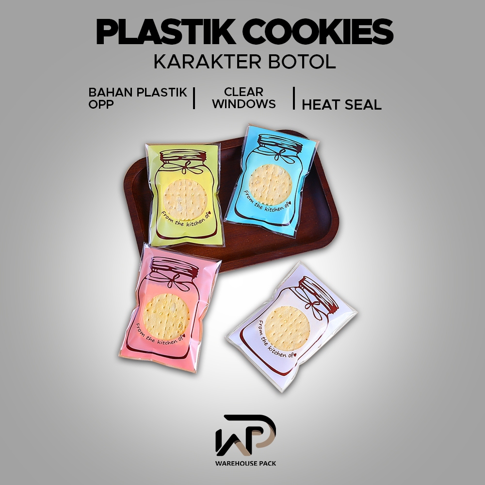 Jual (100 PCS) Plastik Cookies Motif Botol | Plastik Fancy Cookies ...