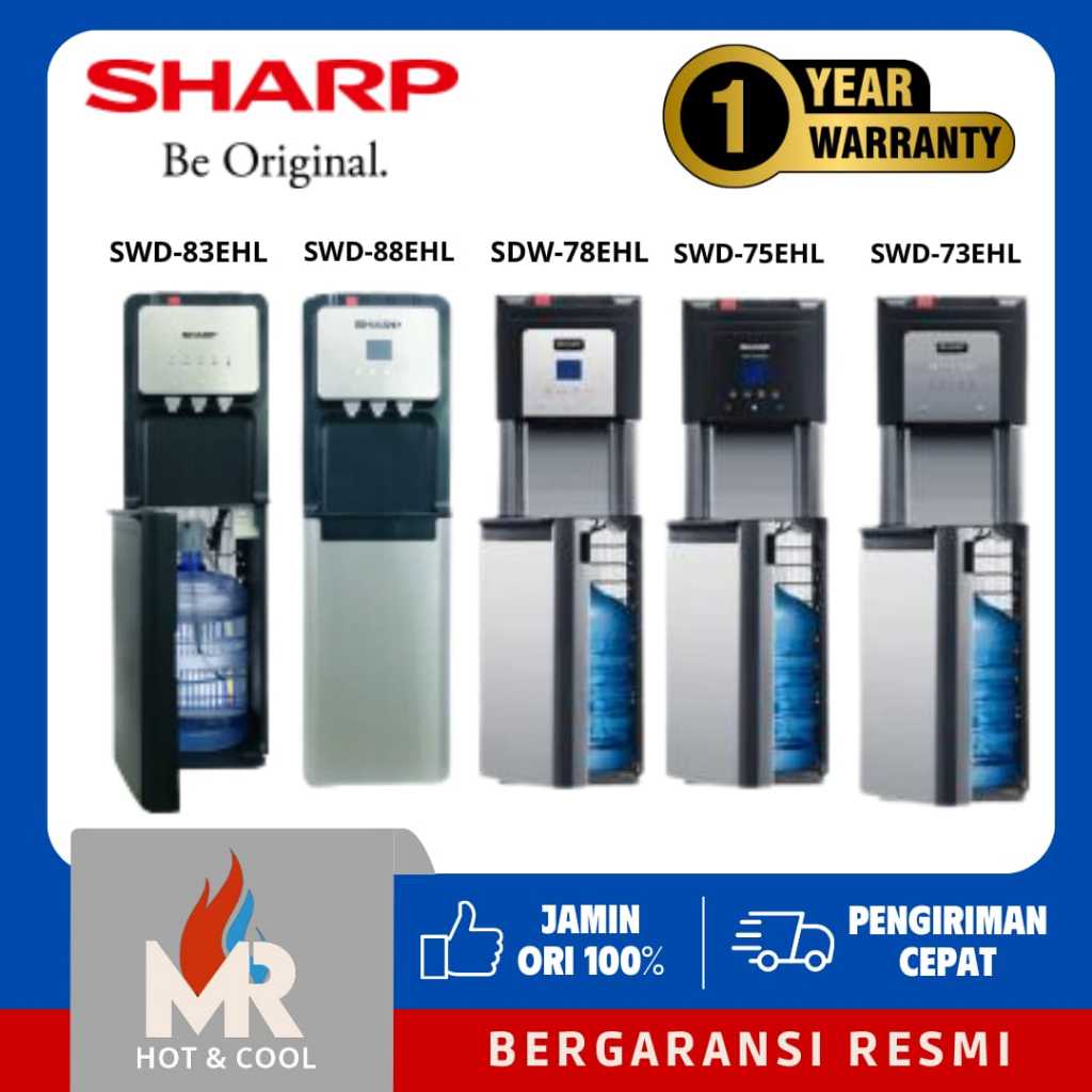 Jual SHARP DISPENSER GALON BAWAH 83EHL / 88EHL/ 78EHL / 75EHL / 73EHL ...