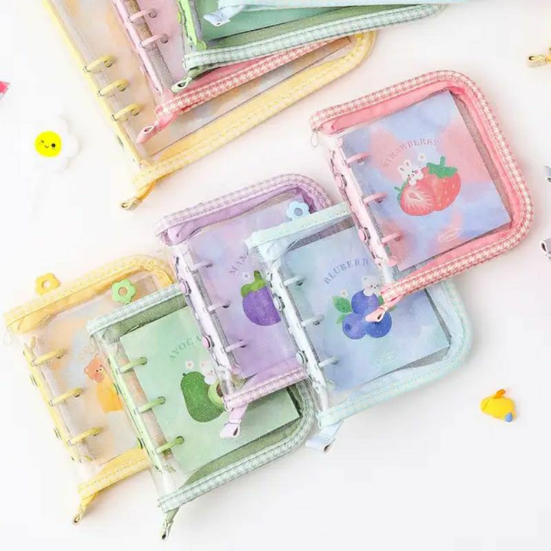 Jual Simple & Transparent Korean Binder with Zipper | Shopee Indonesia