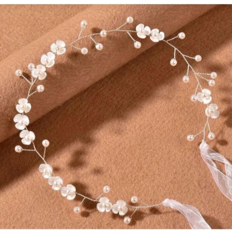 Jual HEADPIECE HIJAB/RAMBUT PESTA/WISUDA BUNGA SIMPEL | Shopee Indonesia