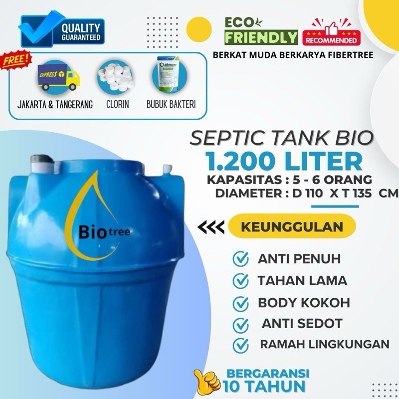 Jual septic tank bio biotank biotaff biofil biotech biofilter 1.200 ...