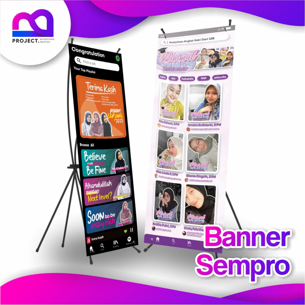 Jual BANNER SEMPRO/CUSTOME BANNER/X BANNER | Shopee Indonesia