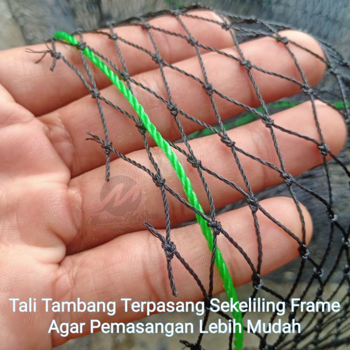 Jual Promo Jaring pe lubang 1cm hitam impor thailand lubang kecil untuk ...