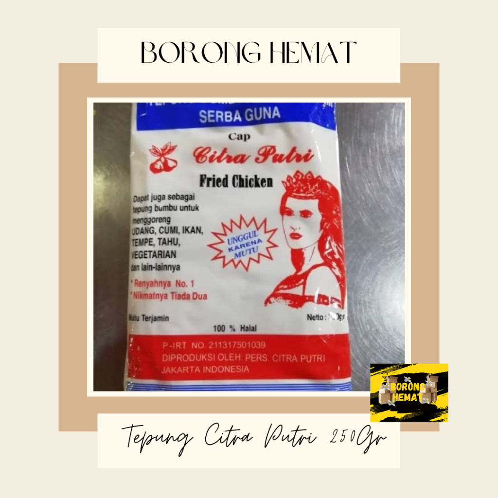 Jual TEPUNG BUMBU CITRA PUTRI TEPUNG AYAM GORENG CITRA 250GR FRIED ...
