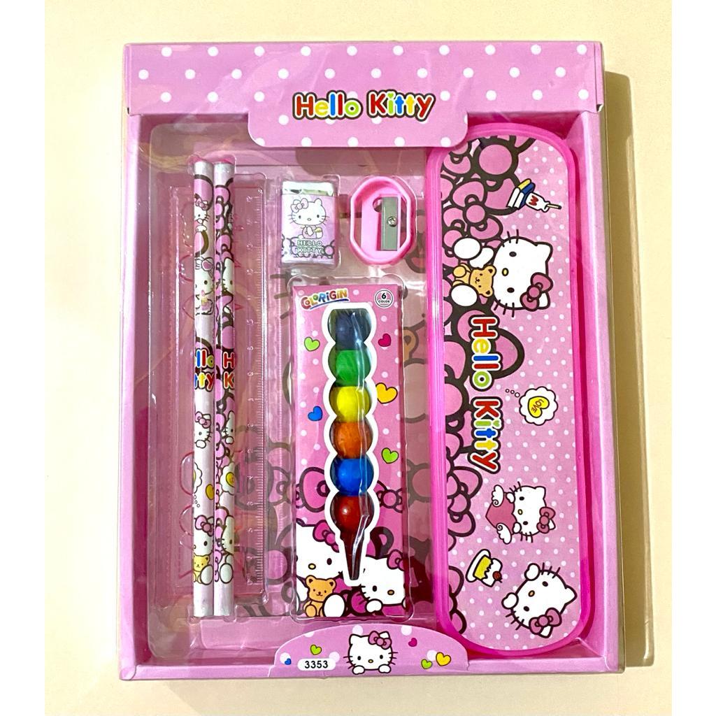 Jual Stationery SET 3353 - Stationery 7 in 1 (Crayon) | Shopee Indonesia