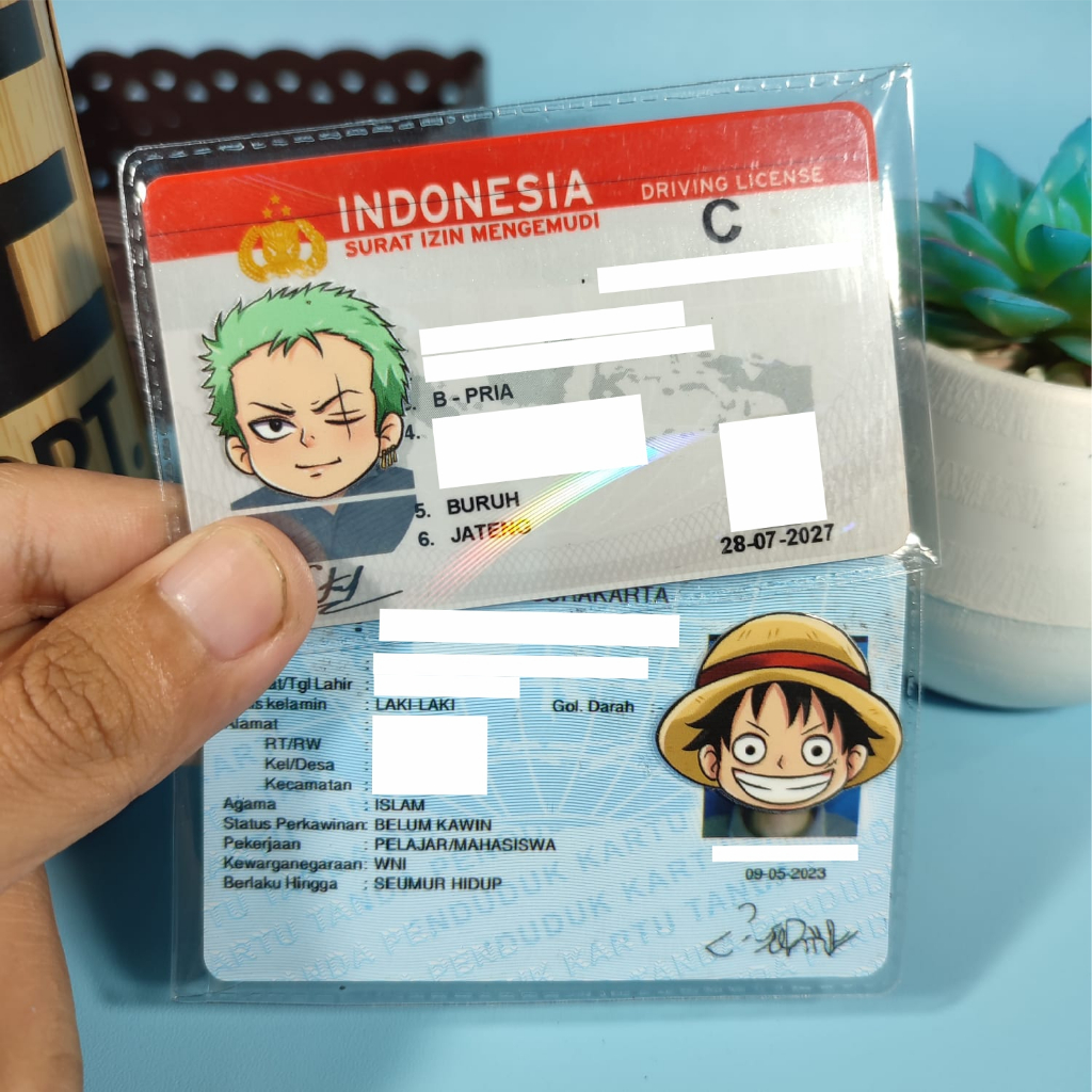 Jual Cover KTP / SIM - Sampul Pelindung Anti Gores KTP / SIM Anime One ...