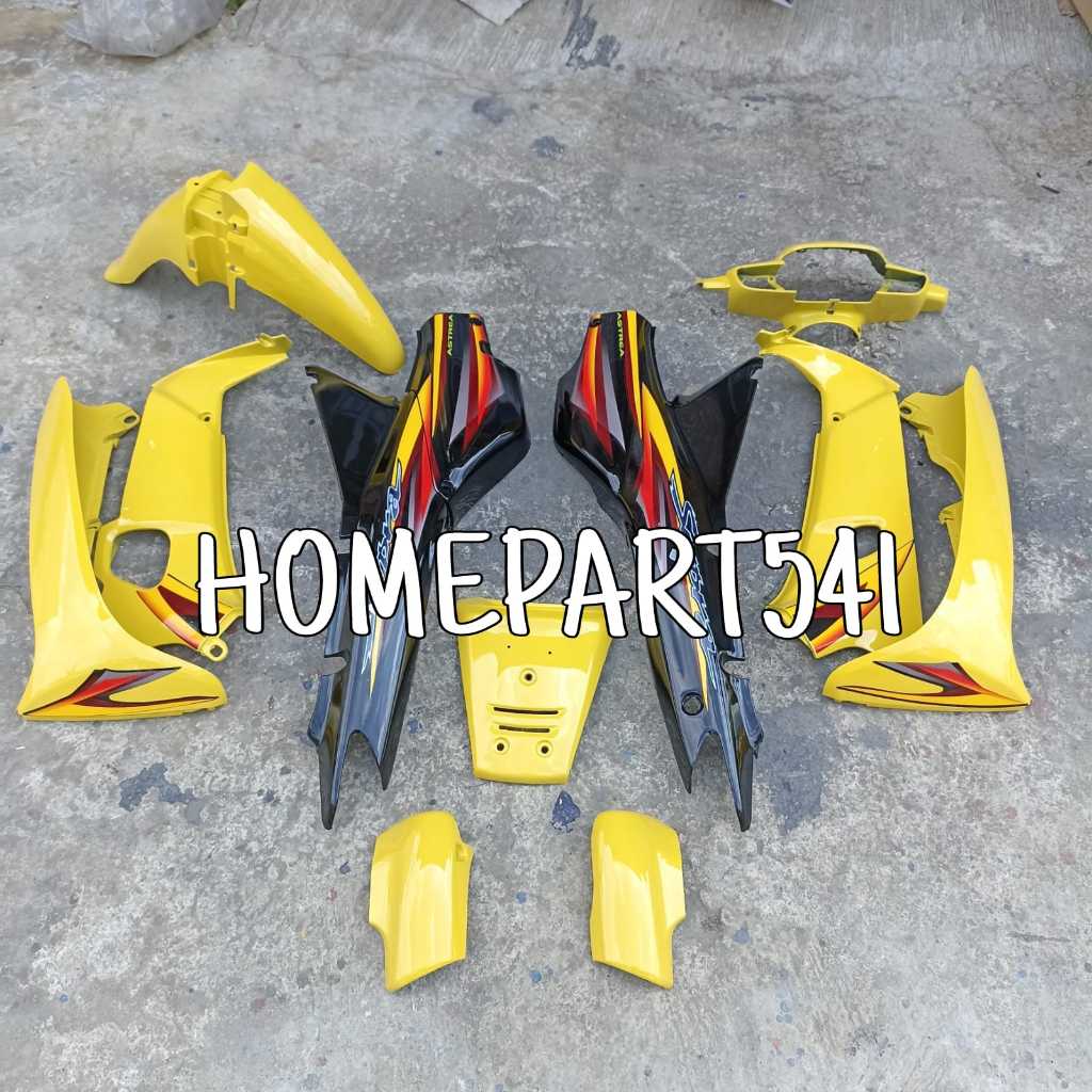 Jual FULL SET BODY HALUS BODY KASAR HONDA SUPRA X LAMA KUNING HITAM SET ...