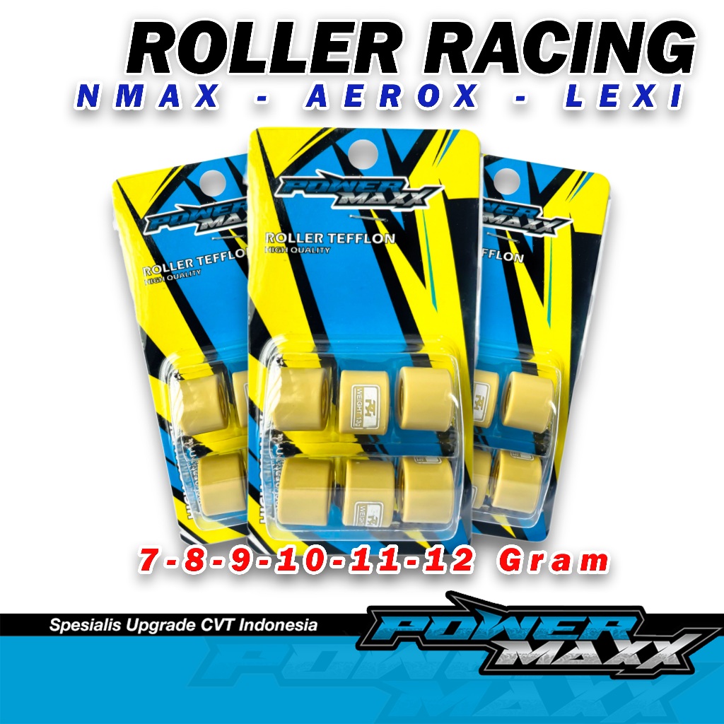 Jual ROLLER RACING TEFLON POWERMAXX RACING ALL TYPE MATIC YAMAHA NMAX ...
