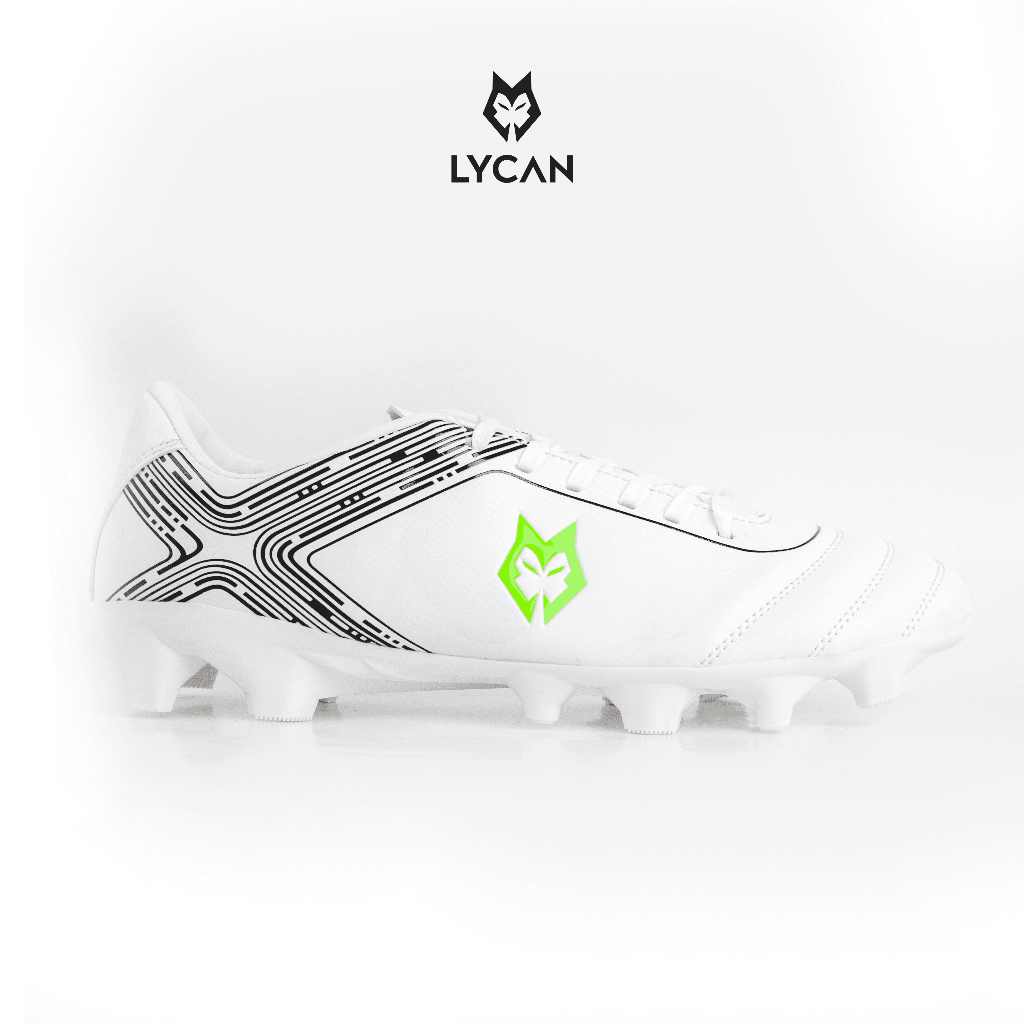 Jual LYCAN Sepatu Sepak Bola Astral FG White/Black | Shopee Indonesia