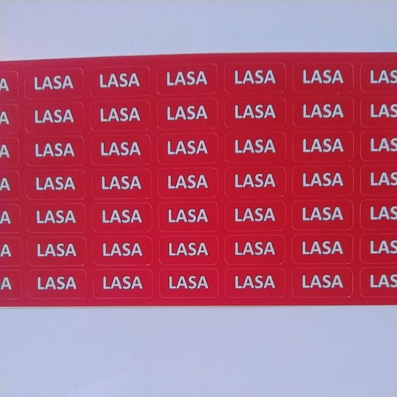 Jual Stiker Label Lasa Merah Persegi | Shopee Indonesia