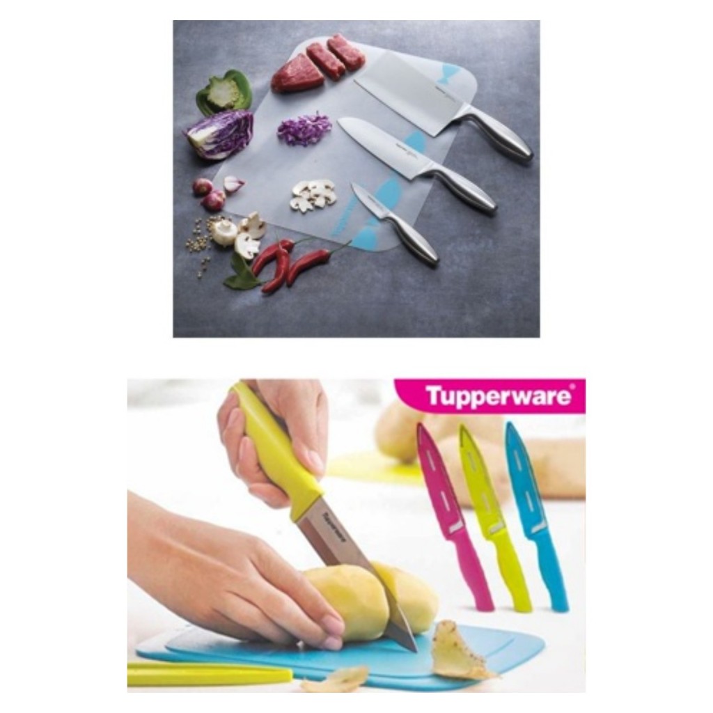 Jual TUPPERWARE PISAU STAINLESS ASIAN PRO KNIFE BESAR CHOPPER SEDANG ...