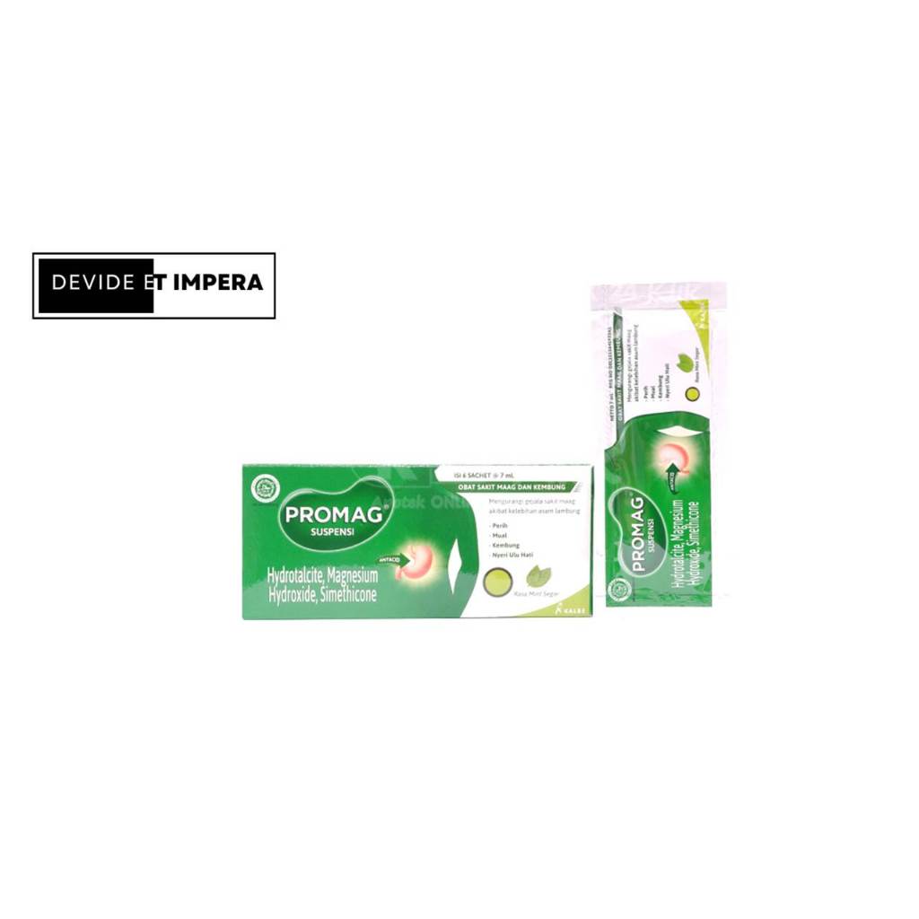 Jual Promag Cair Suspensi Liquid / 1 Sachet / Perut Kembung dan Maag ...