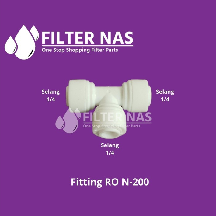 Jual Fitting Ro Tee 1/4'' - N-200 | Shopee Indonesia