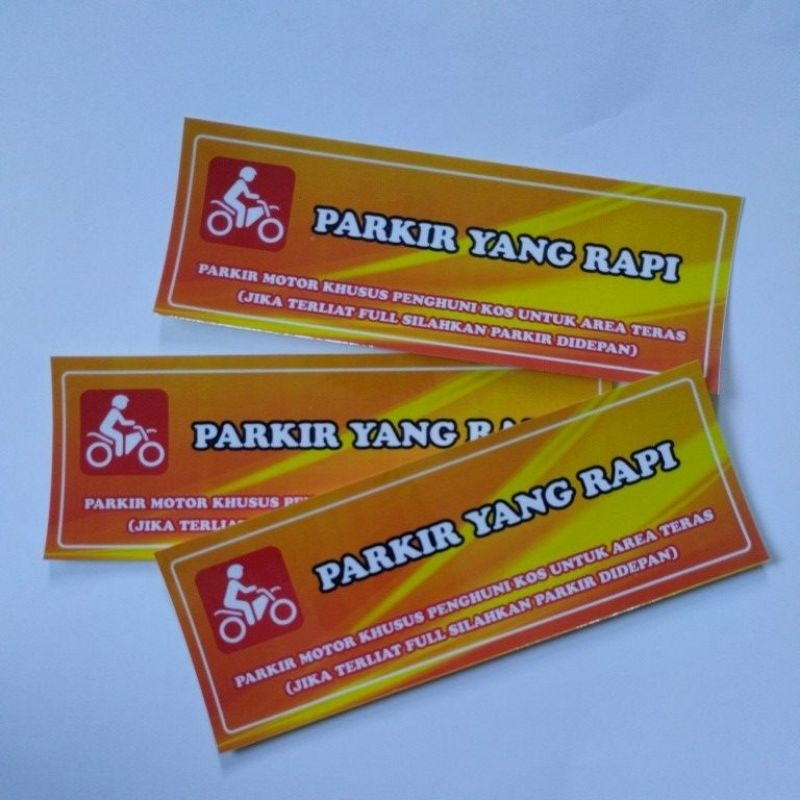 Jual Stiker Parkir Yang Rapi | Shopee Indonesia