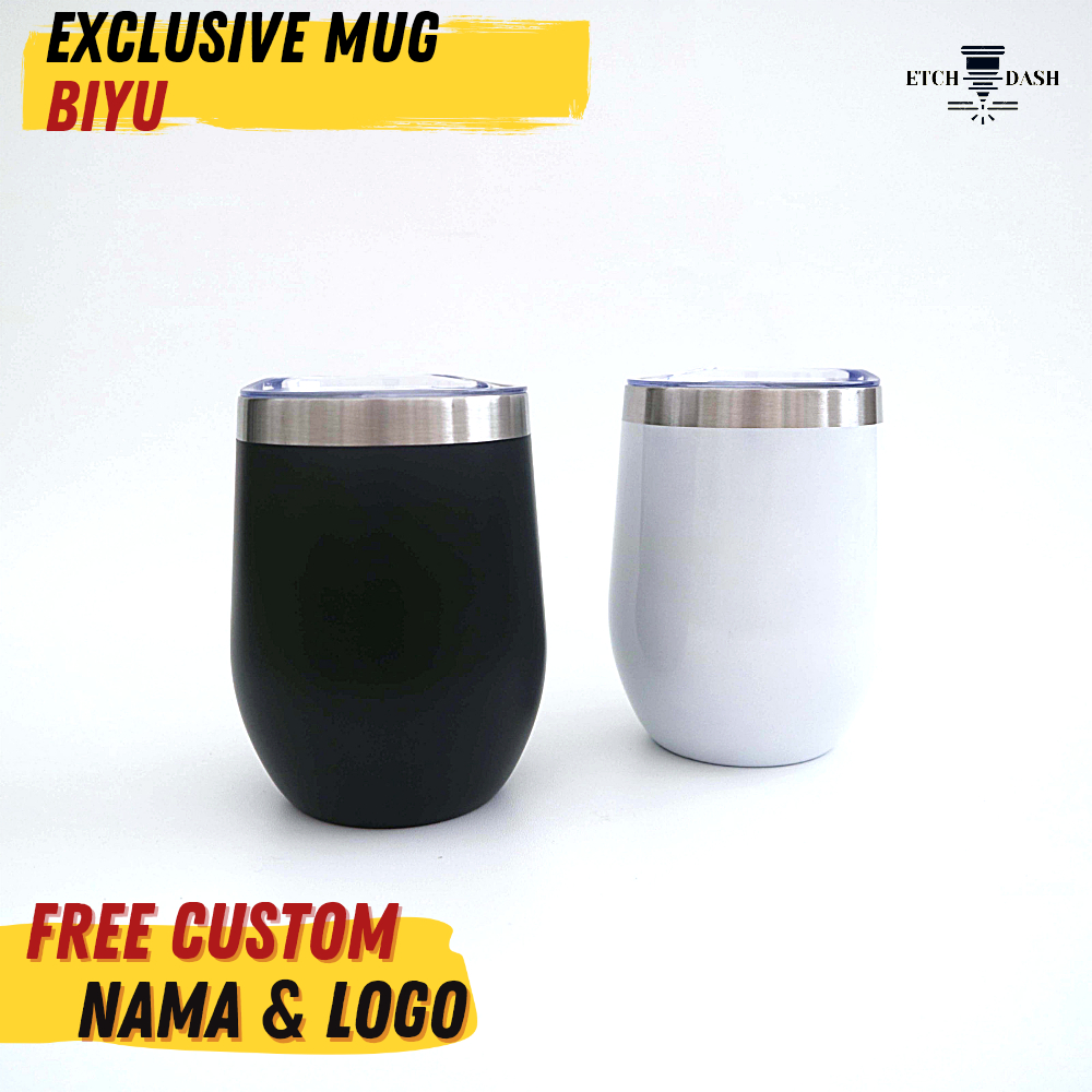 Jual Mug Custom Egg Shaped Stainless Steel 350ml | Coffee Mug Stainless ...