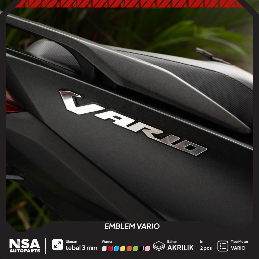 Jual 1 SET EMBLEM VARIO TIMBUL LOGO VARIO TIMBUL AKRILIK 3D BUKAN ...
