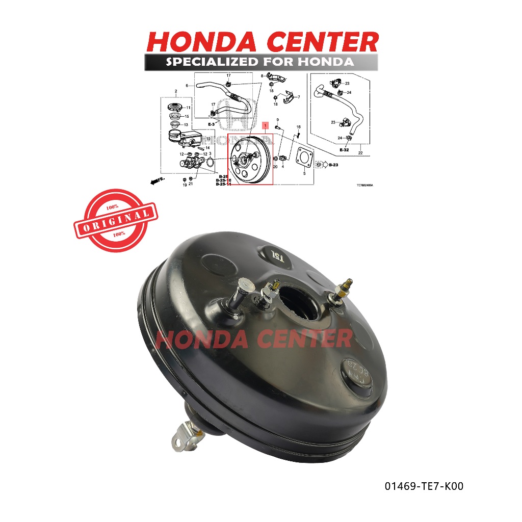 Jual Brake Booster Boster Master Rem Honda Jazz Gk5 2015 2016 2017 2018 ...